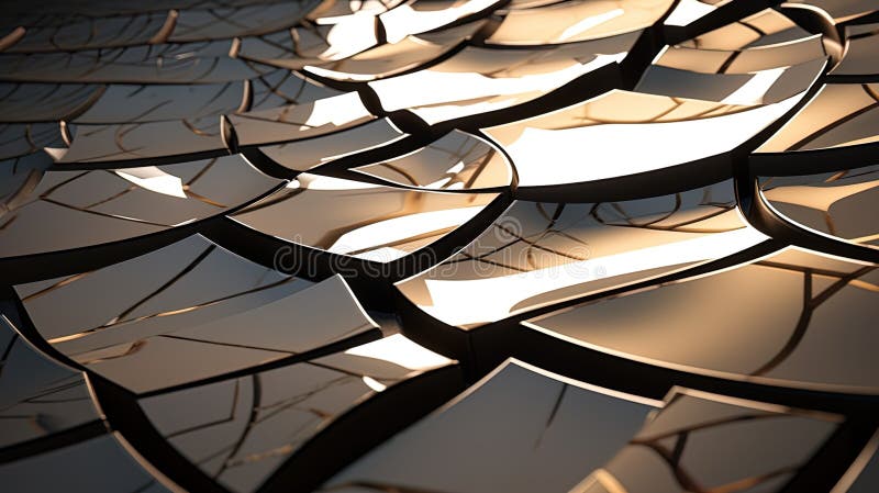 Broken and Crooked Lines: Scenes Using Distorted. Stock Illustration ...