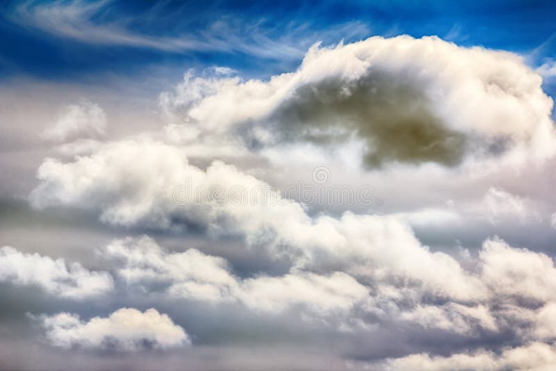 Broken Cumulus clouds stock image. Image of accounting - 114262151