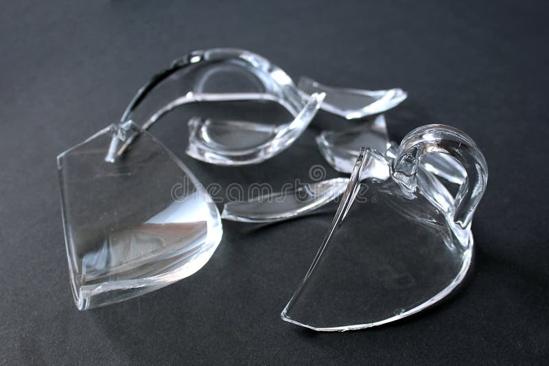 Broken Glass Cup Stock Image Image Of Object Part Disaster 14422011