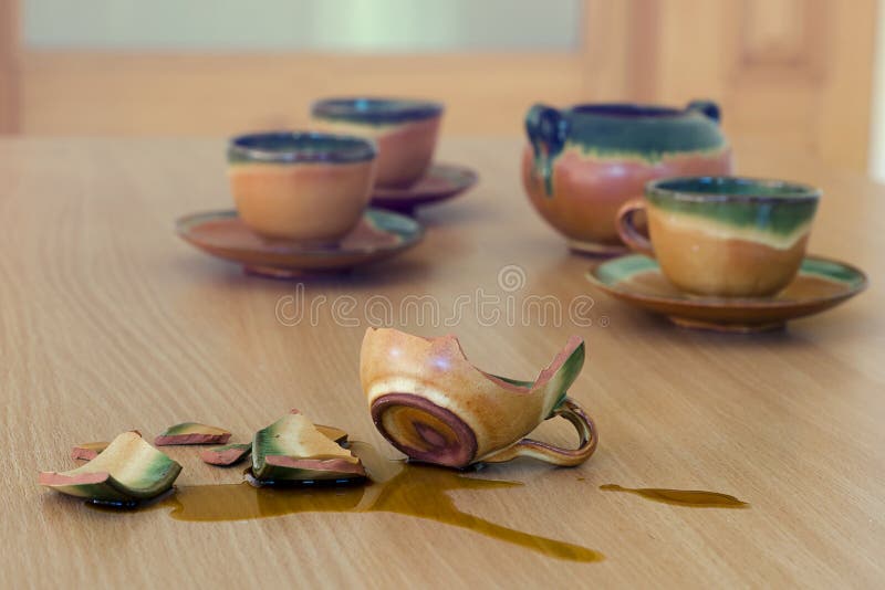 Broken vase stock image. Image of unfortunate, accident - 26118705