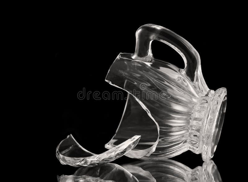 Broken cup stock image. Image of close, crystal, broken - 30514537