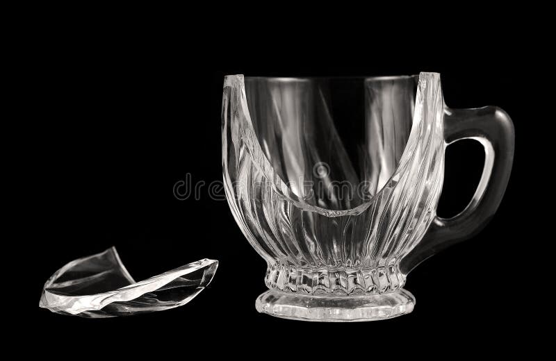 Broken cup stock image. Image of shattered, white, crystal - 30514535