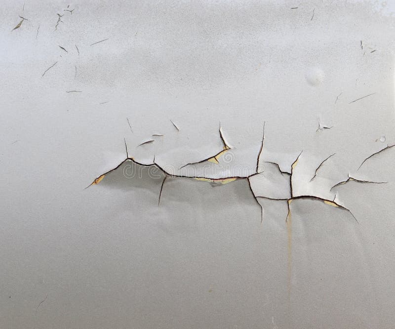 Broken and Damaged Painted Surface of Metal Cracked and Peeling Surface ...