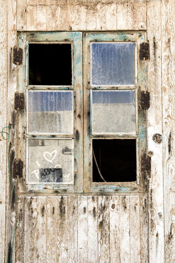 Broken and Damaged Window in an Old House Editorial Photo - Image of ...