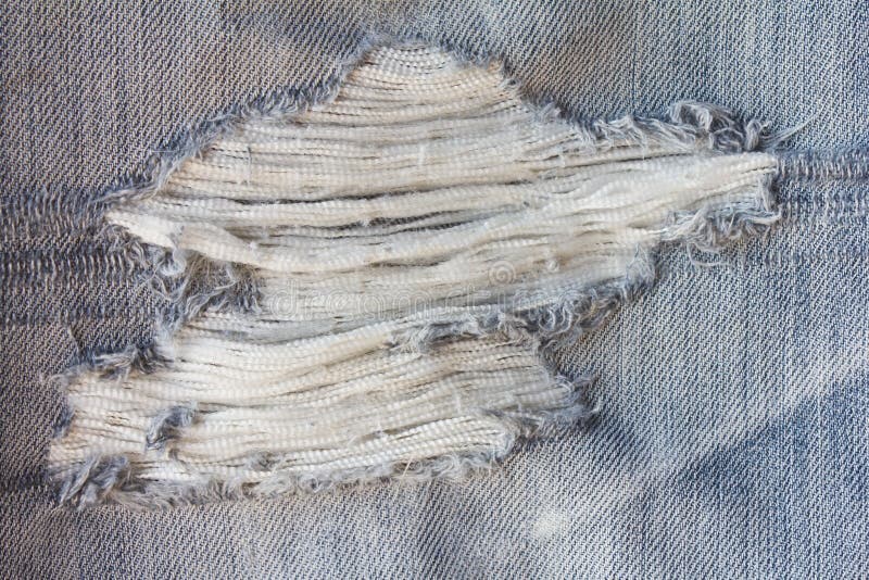 Broken denim fabric. stock image. Image of denim, cloth - 23269899