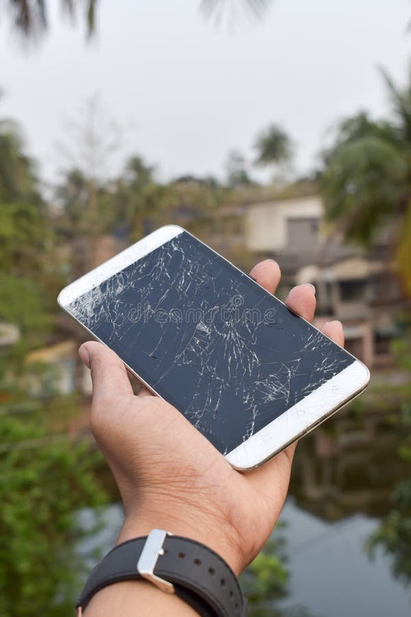 Broken Device with a Crushed Hdmi Port Stock Image - Image of ...