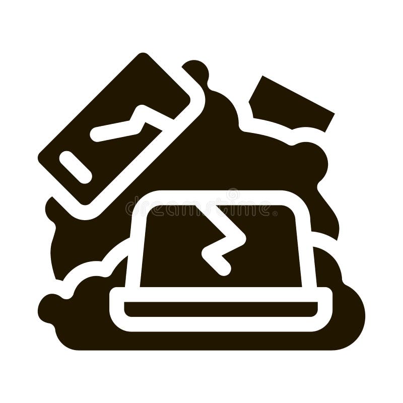 Broken Printer Icon Vector Outline Illustration Stock Vector ...