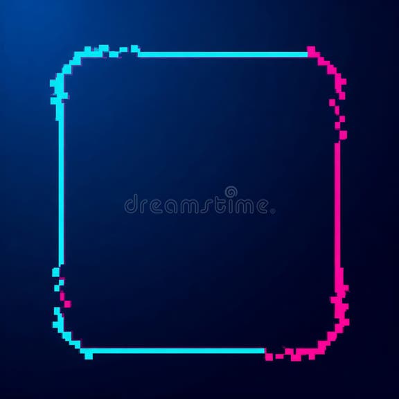Datamosh-Inspired Glitch Frame Stock Illustration - Illustration of ...