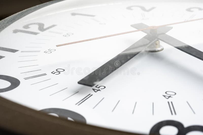 Broken and Dirty Old Clock Face Stock Photo - Image of lines, marking ...