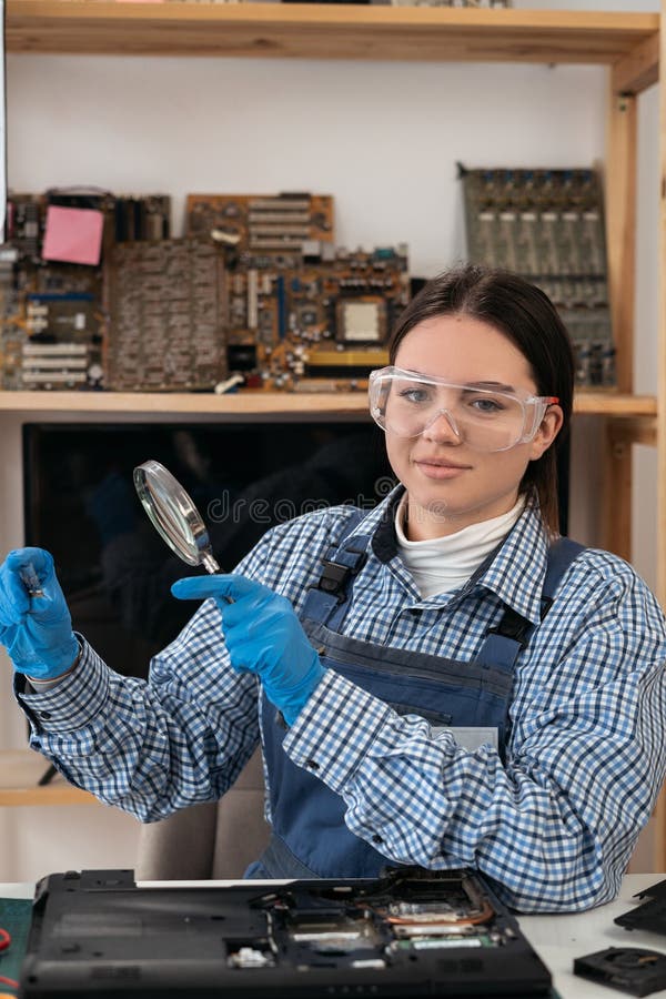 Broken Disassembled Laptop. Electronic Parts of Pc: Motherboard ...