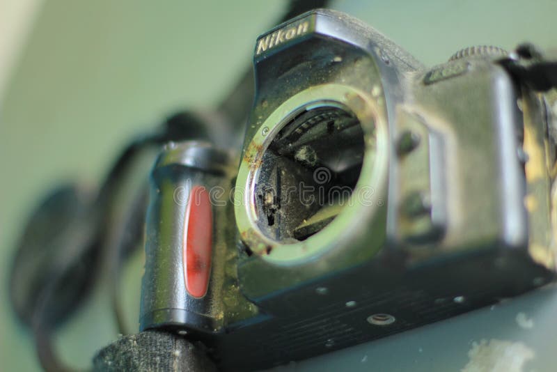 Broken and Disassembled Photo Camera Editorial Stock Image - Image of ...