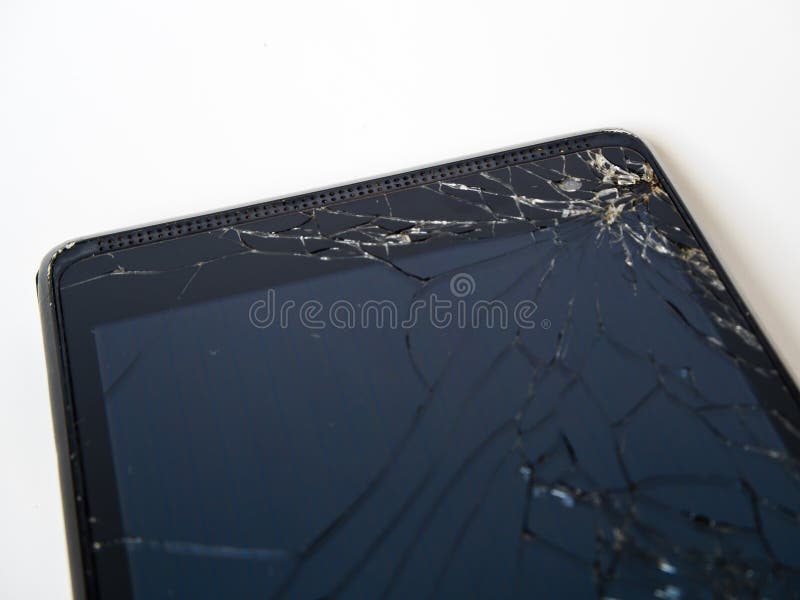 Broken Display of Smart Phone Stock Photo - Image of display, digital ...