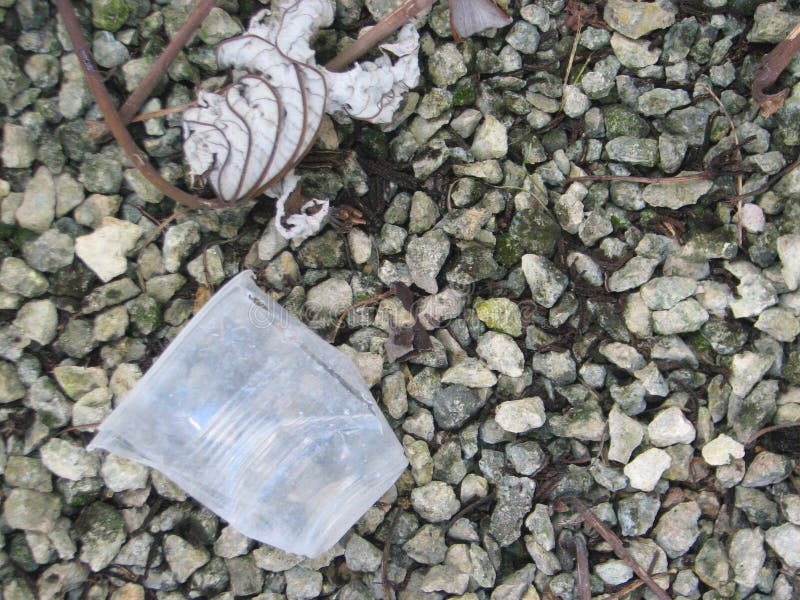 Broken Disposable Cup Recyclable Garbage Stock Image - Image of ...