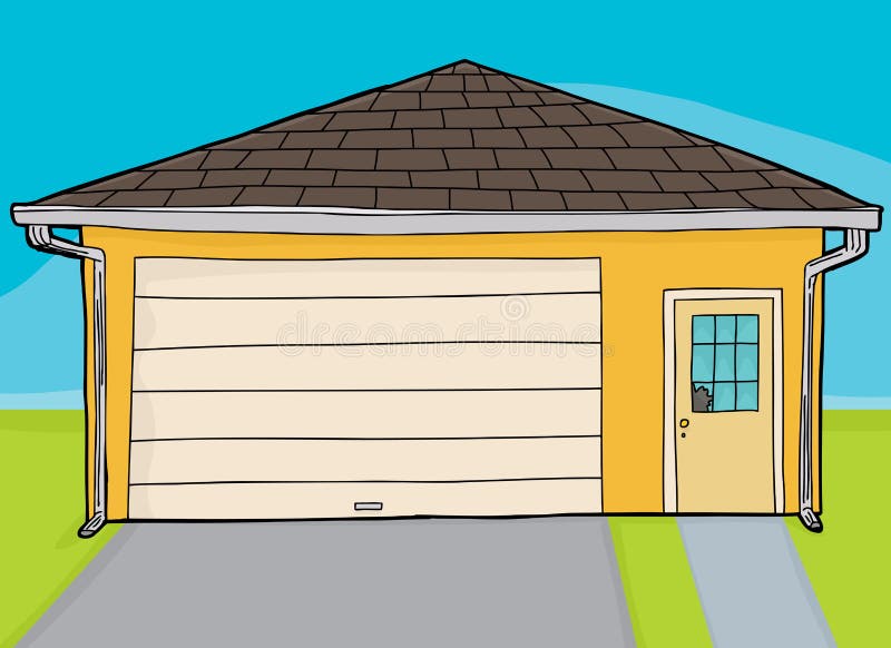 Single Closed Door Garage Stock Illustrations – 49 Single Closed Door ...