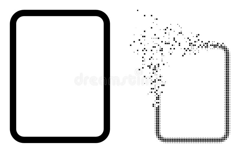 Broken Dot and Original Empty Page Icon Stock Vector - Illustration of ...