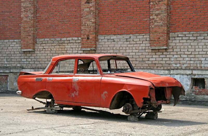 Broken-down car stock photo. Image of unused, junk, automobile - 18039120