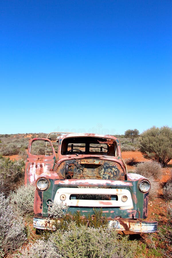Broken Down Truck in West Australian Outback Stock Image - Image of ...