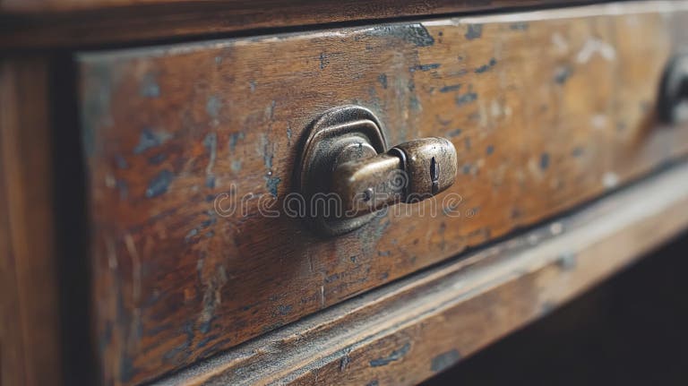 Broken Drawer Handle, Subtle Home Imperfection. Stock Illustration ...