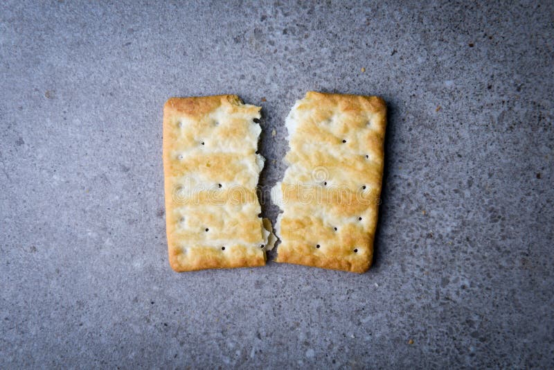Broken dry crackers stock photo. Image of broken, pastry - 196267756