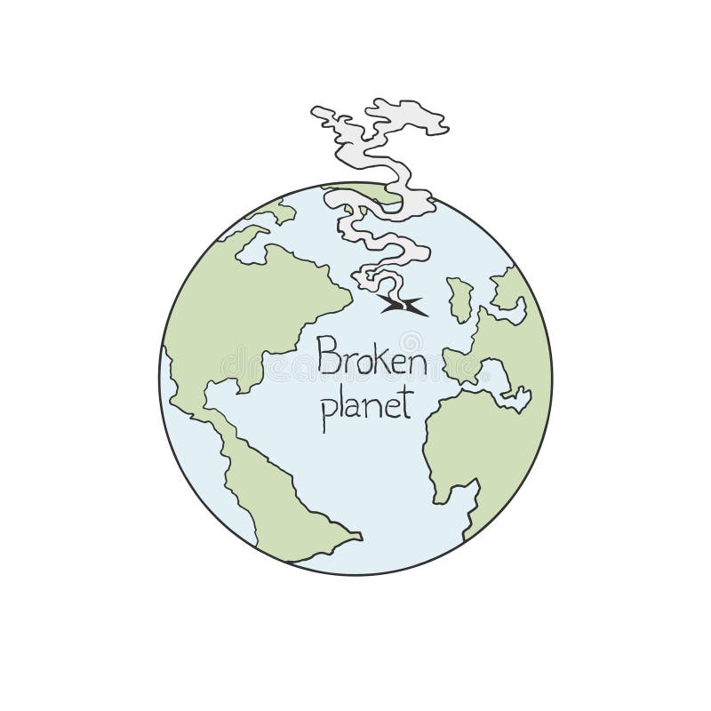Broken World Drawing
