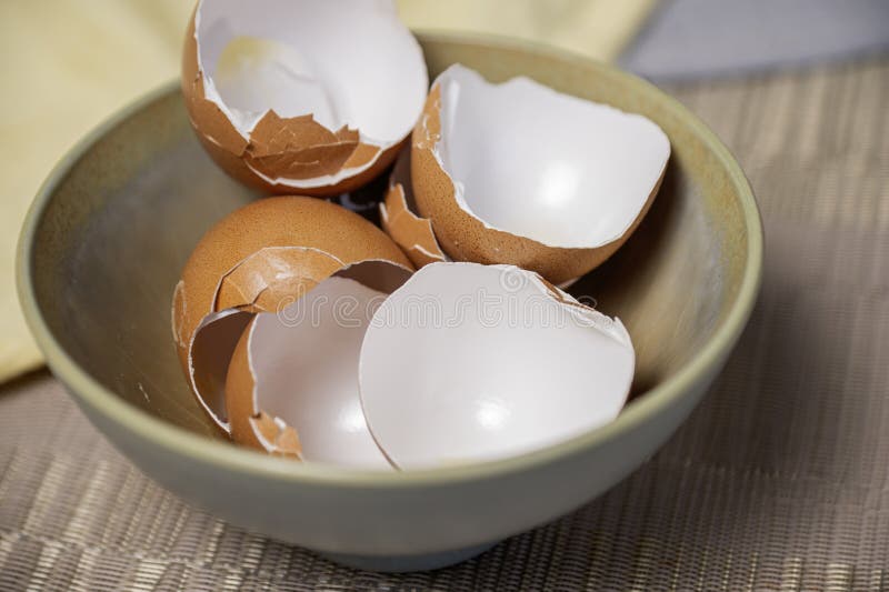 Broken Egg Shells ,Recycling Kitchen Waste, Crushed Egg Shells for the ...