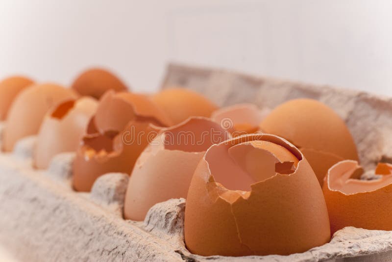 Broken eggs stock image. Image of damaged, broken, crack - 15853307