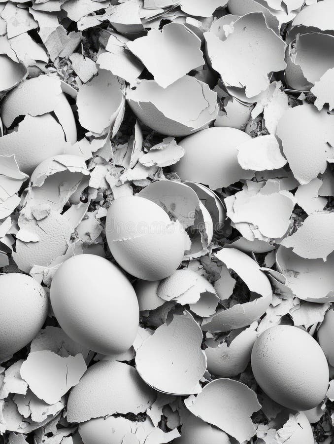 Broken Eggs on Table stock photo. Image of mess, life - 385074434