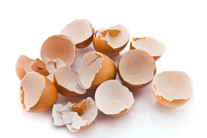 Broken Eggshell stock image. Image of calorie, brown - 49921217