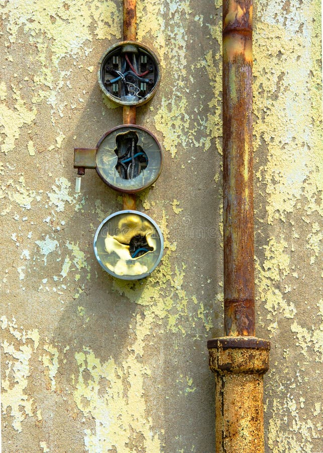 Old Broken Electric Meter Stock Photos - Free & Royalty-Free Stock ...