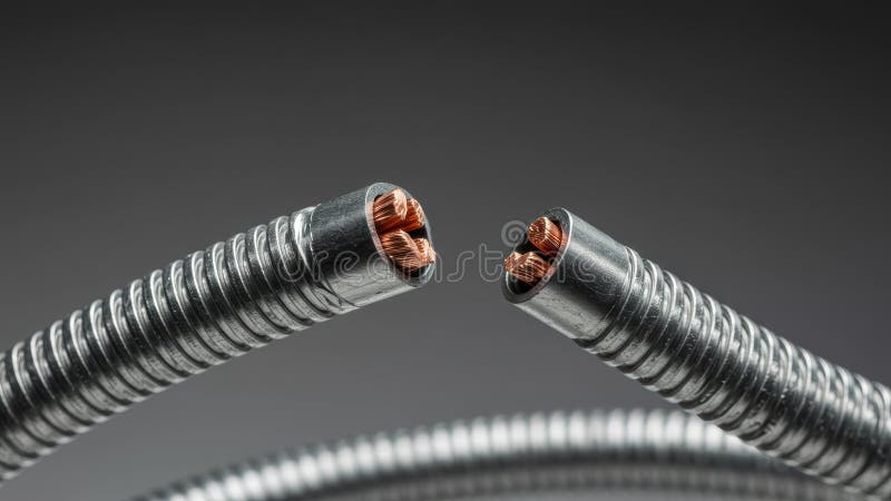 Broken Electrical Cable stock illustration. Illustration of technology ...