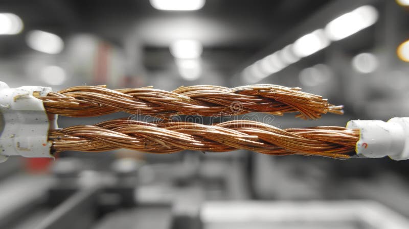 Broken Electrical Copper Wires- Repair Concept Stock Image - Image of ...