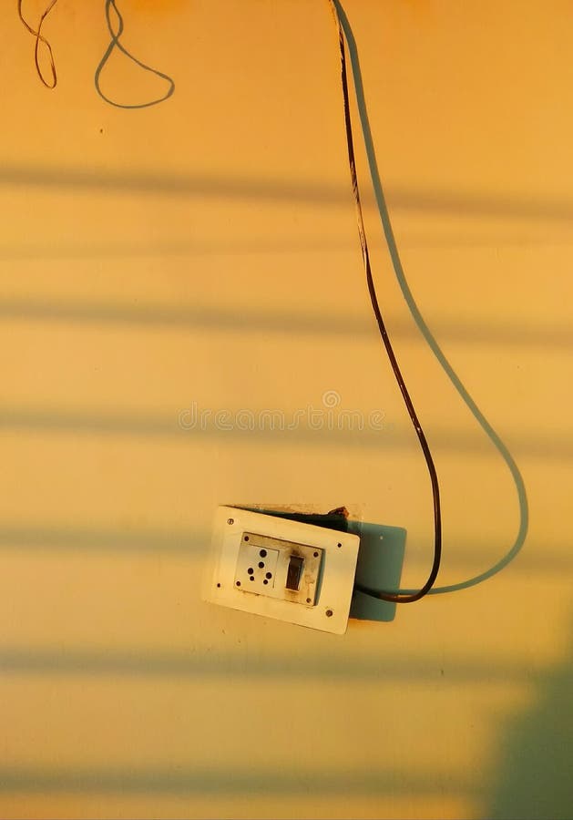 Broken and Burnt Electric Switchboard Stock Photo - Image of ...
