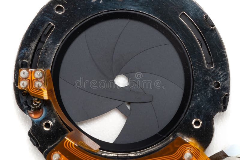 A Broken Electronic Control Aperture Diaphragm Lens Main Board Stock ...