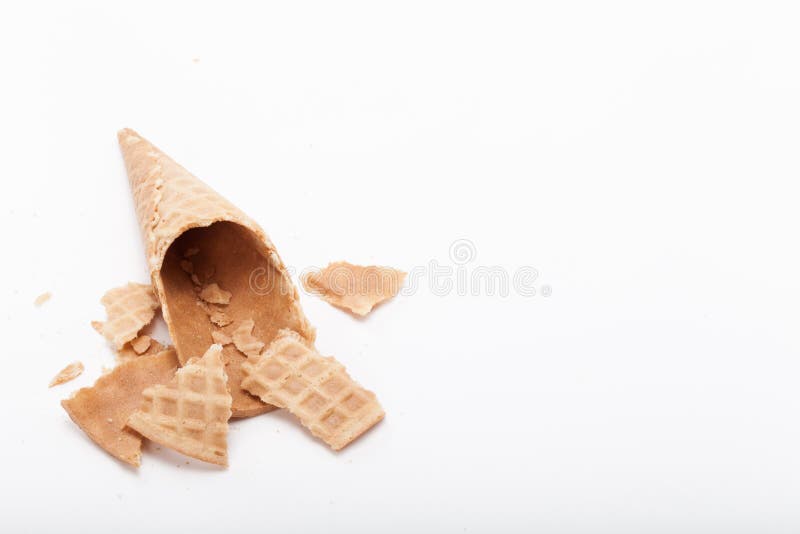 Empty Sugar Wafer Icecream Cones Stock Image - Image of parlor, pastry ...