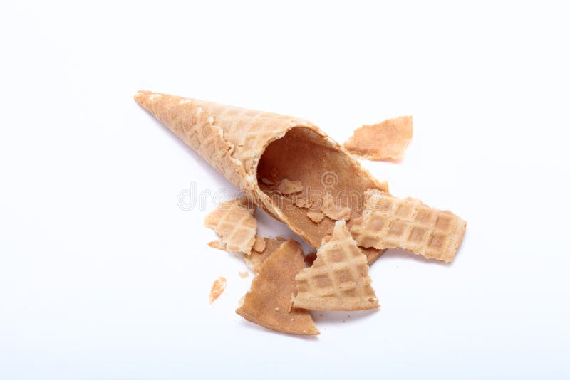 Empty Sugar Wafer Icecream Cones Stock Image - Image of parlor, pastry ...