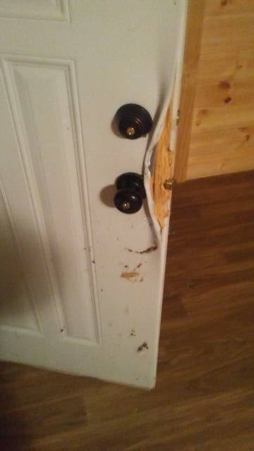 Broken Entry stock image. Image of entry, kicked, broken - 143960605