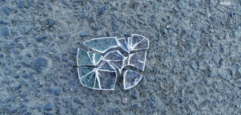 Broken Eye Glass Over Concrete Texture Stock Image - Image of flooring ...