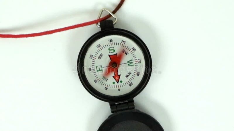 Broken Fast Spinning Compass Needle Zoom in Stock Footage - Video of ...