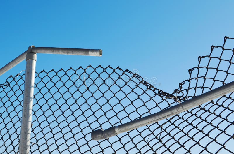 Chain link fence stock photo. Image of detail, guard - 23991880