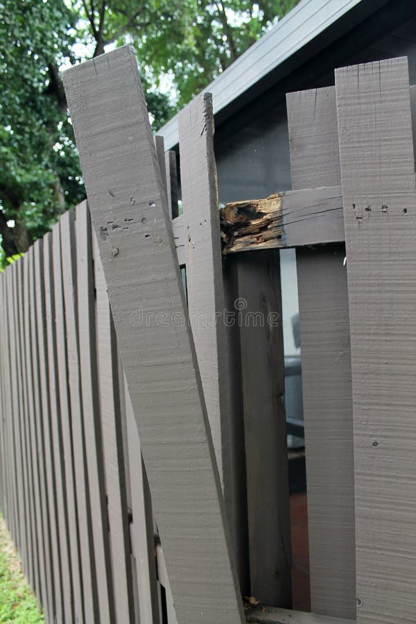 Broken fence stock photo. Image of falling, outdoors - 89422590