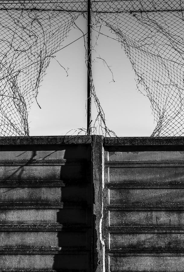 Broken Fence Leading To Somewhere Stock Image - Image of link, cage ...
