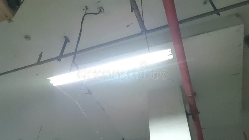 Fluorescent Light Flickering with Power Problems Stock Footage - Video ...