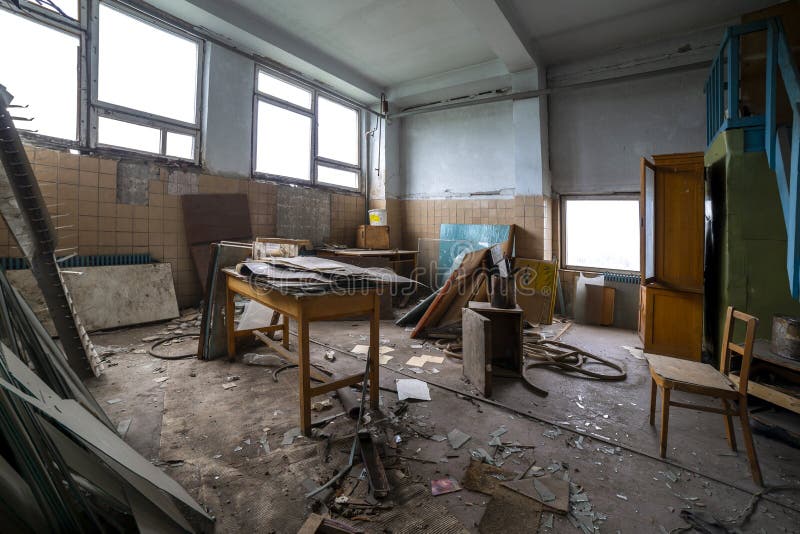 Broken Furniture Trash and Clutter in an Abandoned Room Stock Image ... Broken Furniture Trash and Clutter in an Abandoned Room Stock Image ...
