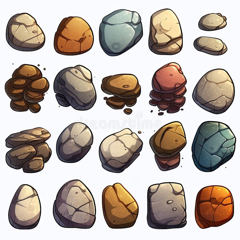 Broken Games Stone Rock Ai Generated Stock Image - Image of mountain ...