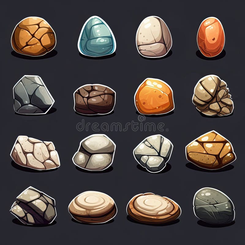 Broken Games Stone Rock Ai Generated Stock Image - Image of solid ...