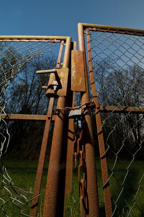 Broken gate stock image. Image of dark, grid, gate, danger - 41514847
