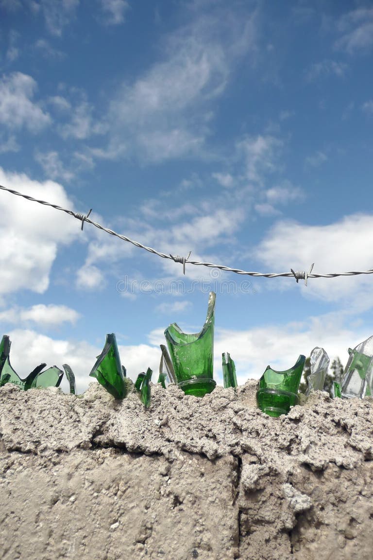 290 Broken Glass Security Fence Stock Photos - Free & Royalty-Free ...