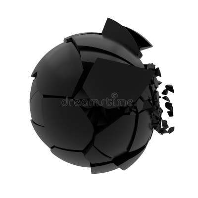 Broken glass ball stock illustration. Illustration of crushing - 80692036