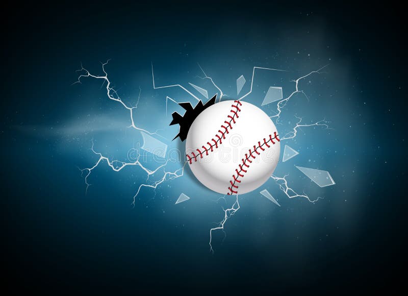 Baseball Broken Glass Stock Illustrations – 175 Baseball Broken Glass ...