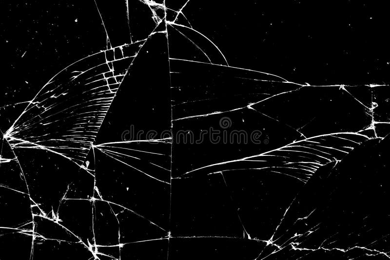 Broken Glass on a Black Background Stock Photo - Image of abstract ...